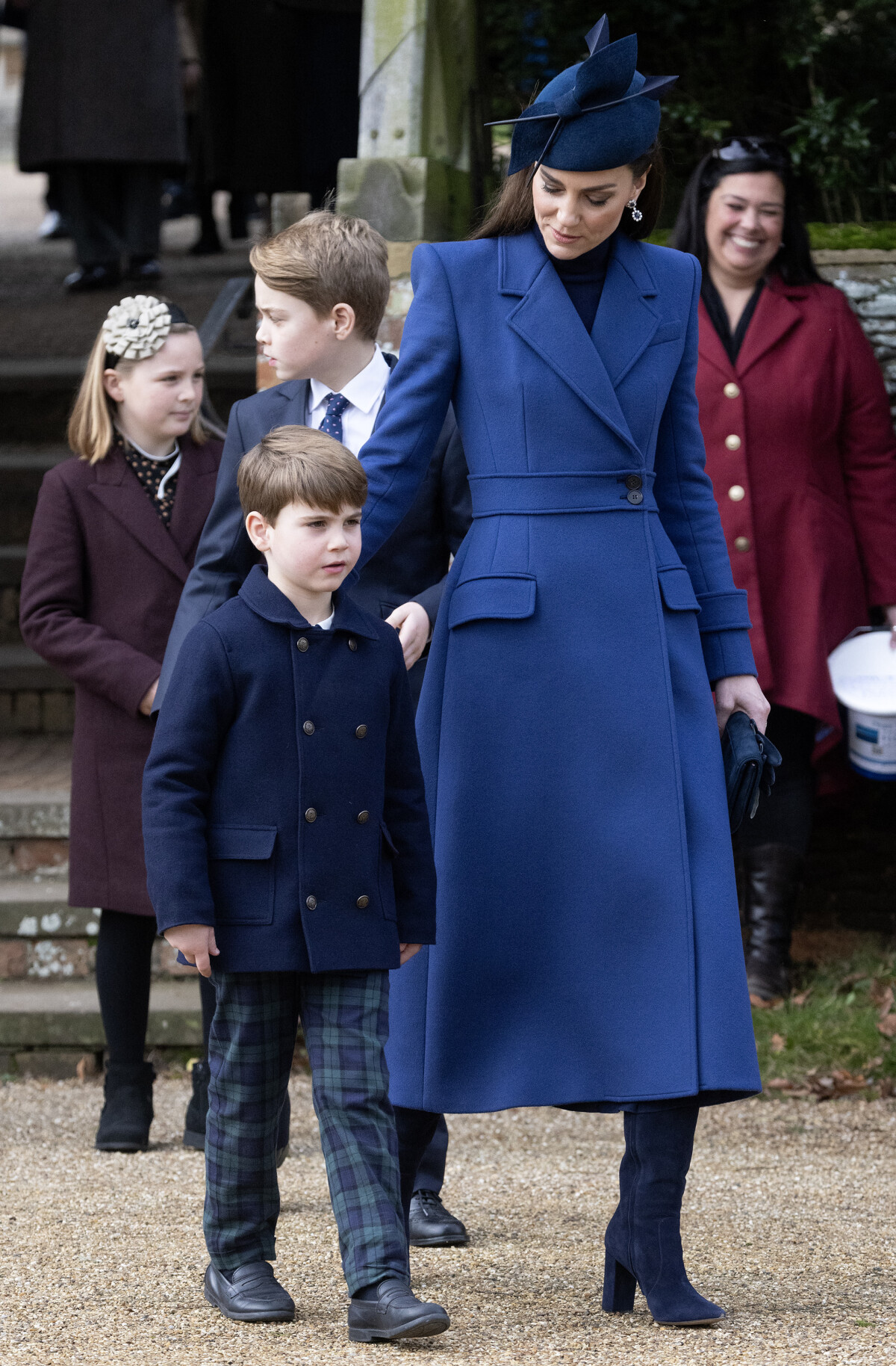 Photo : Kate Middleton, le prince George de Galles et le prince Louis ...