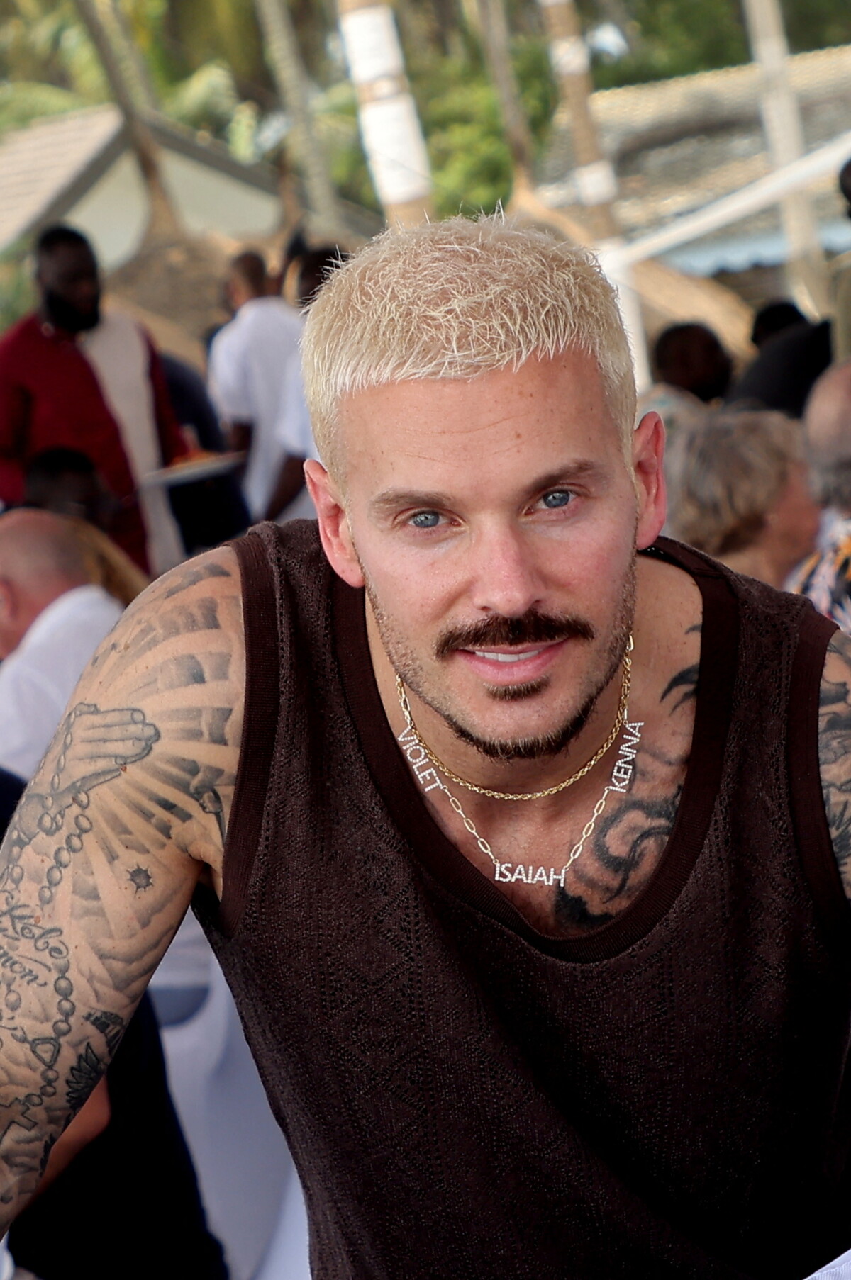 Photo : Exclusif - Matt Pokora - Moment de détente sur la plage d ...