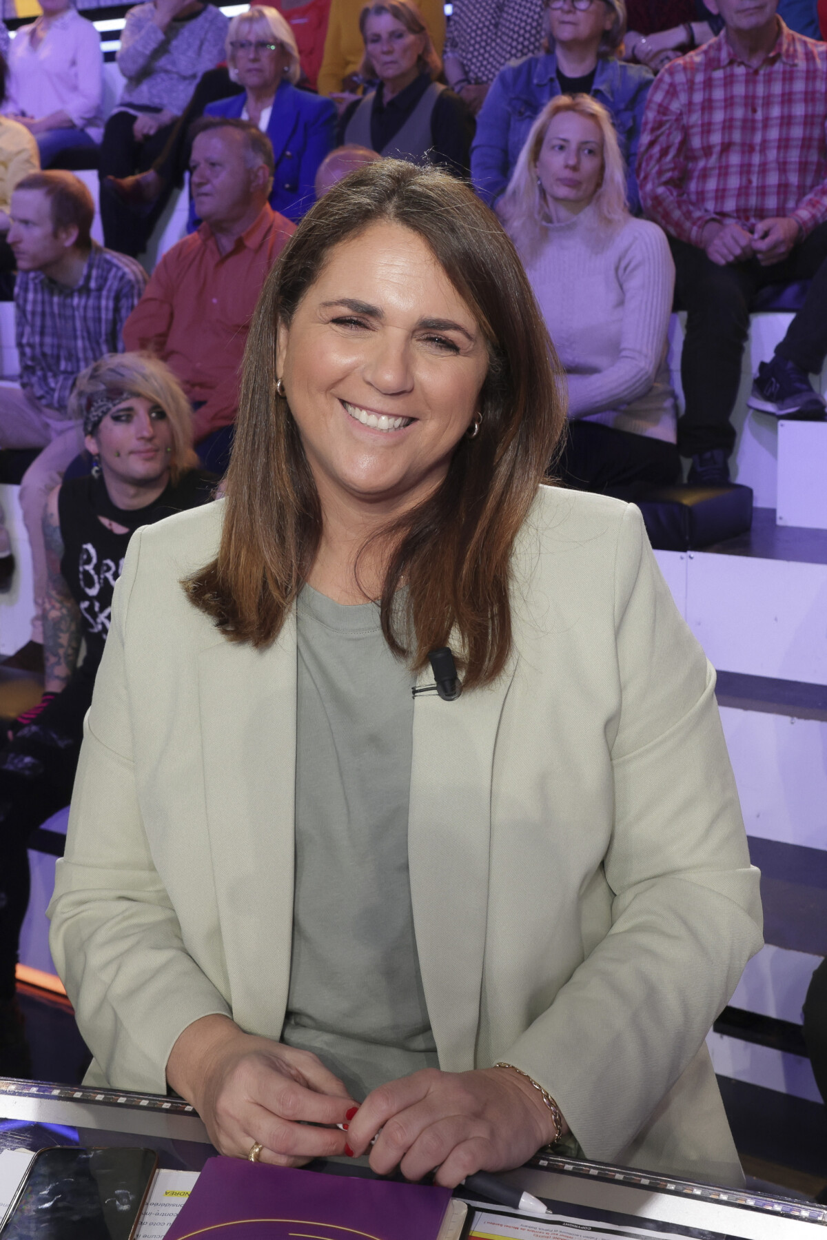 Photo : Exclusif - Valérie Benaim sur le plateau de l'enregistrement de ...
