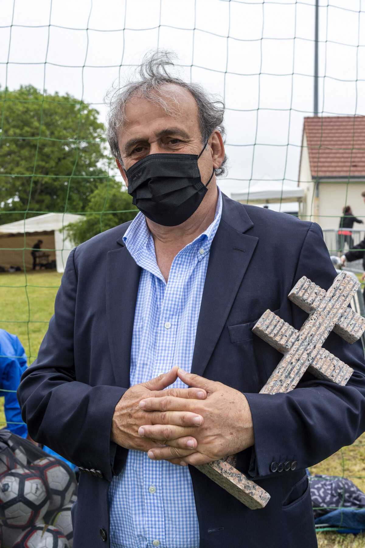 Photo : Michel Platini lors du match d'inauguration du stade Charles de ...