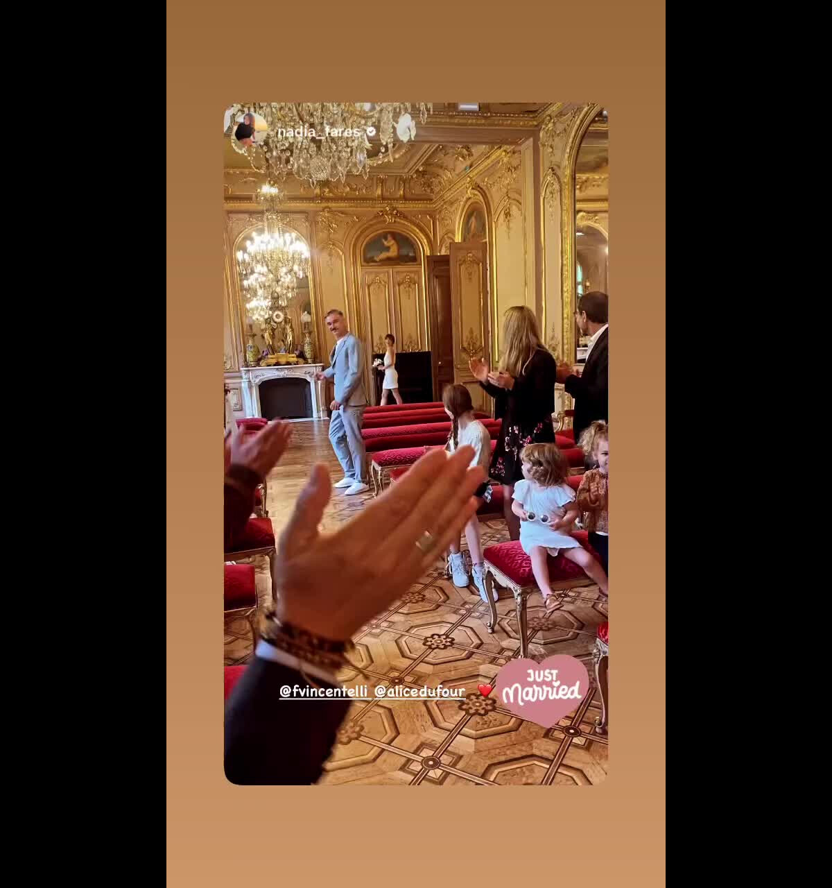Vidéo : François Vincentelli et Alice Dufour se sont mariés le jeudi 4 ...
