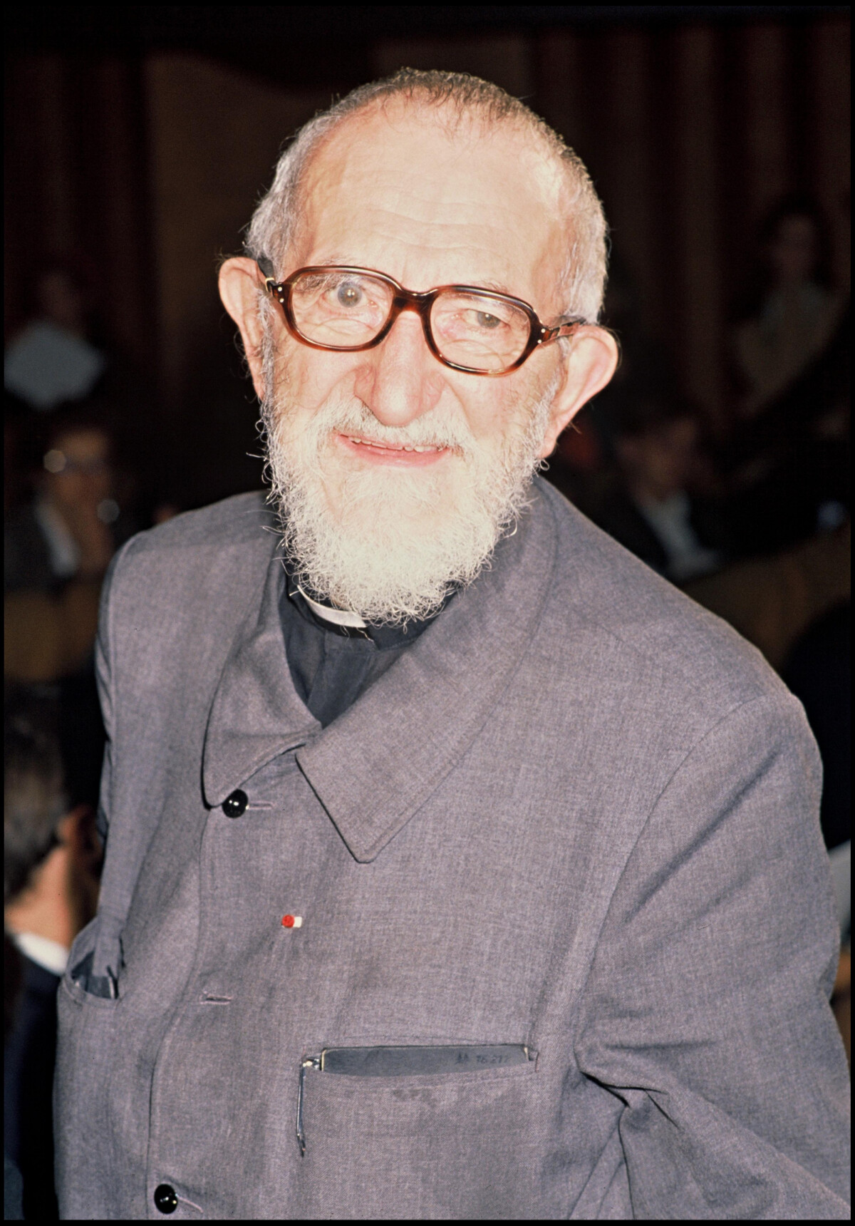 Photo : L'abbé Pierre à la première du film qui lui est consacré "Hiver ...