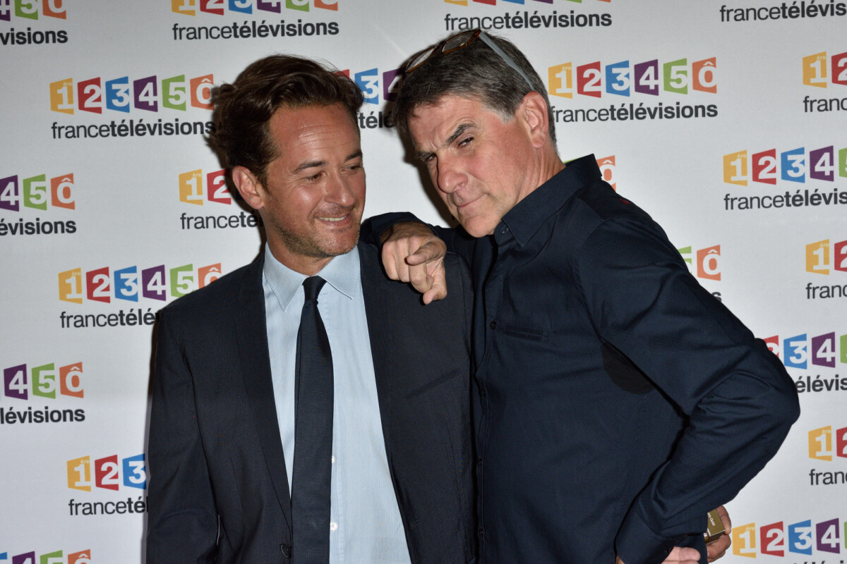 Photo : Tex et Nathanaël de Rincquesen lors de la conférence de presse ...