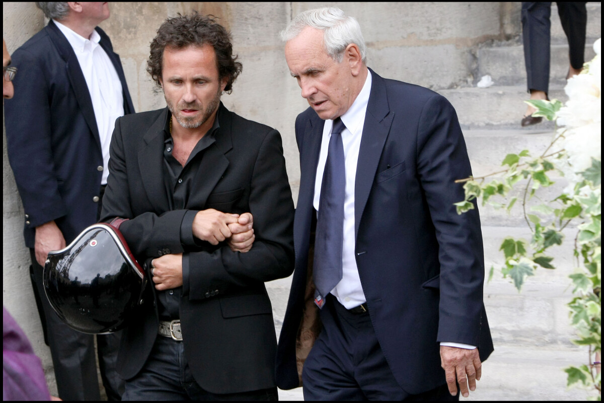 Photo : Fabrice Laffont et Patrice Laffont lors des obsèques de Robert ...