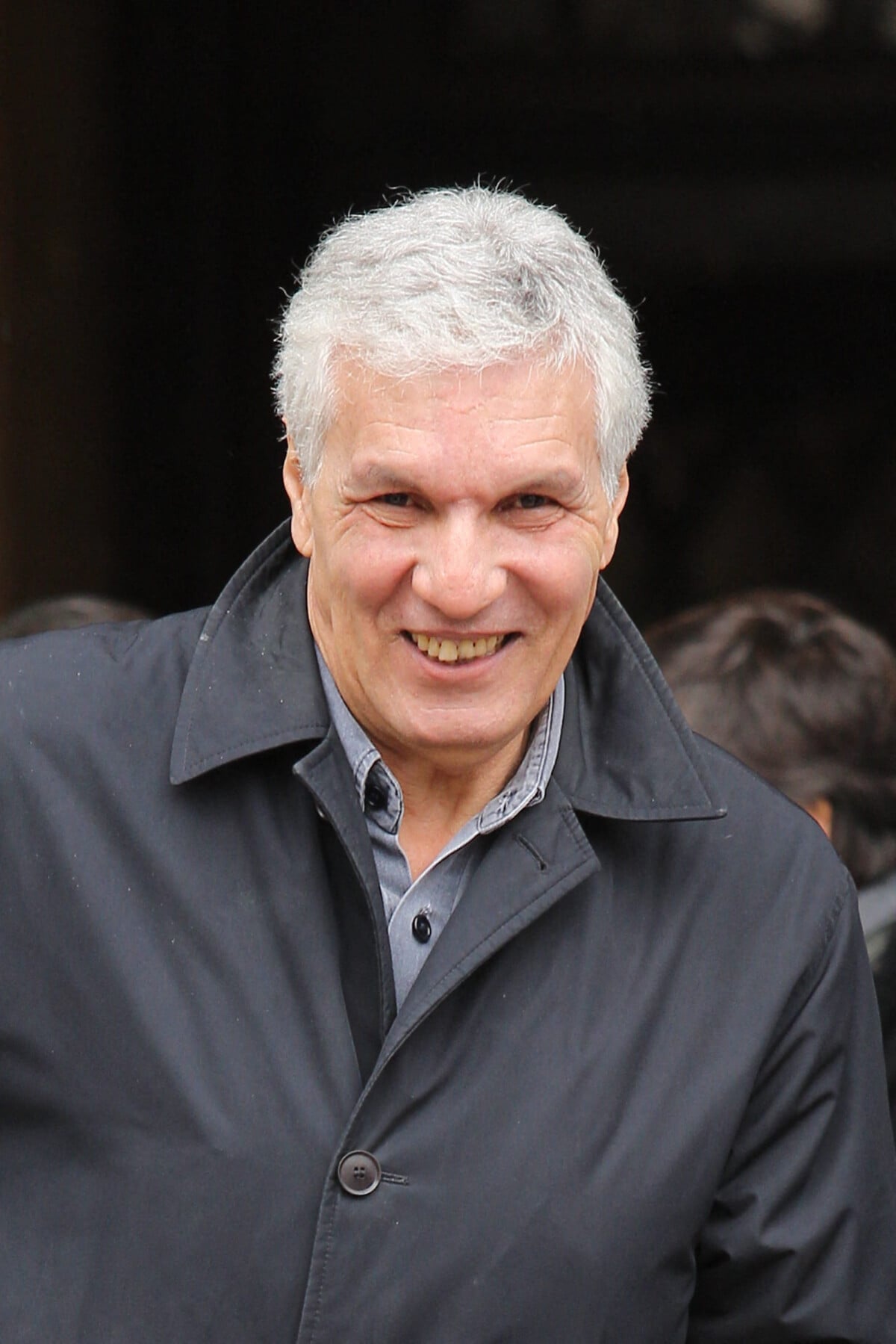 Photo : Rachid Arhab quittant la cérémonie des obsèques d'Hervé Bourges ...