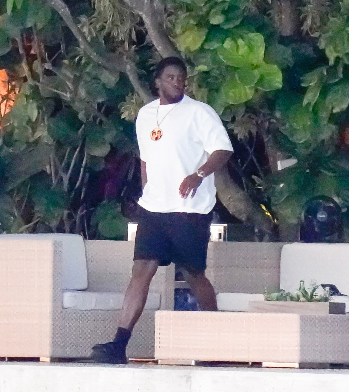 Photo : Sean Diddy Combs has a meeting with a friend and mother Janice ...