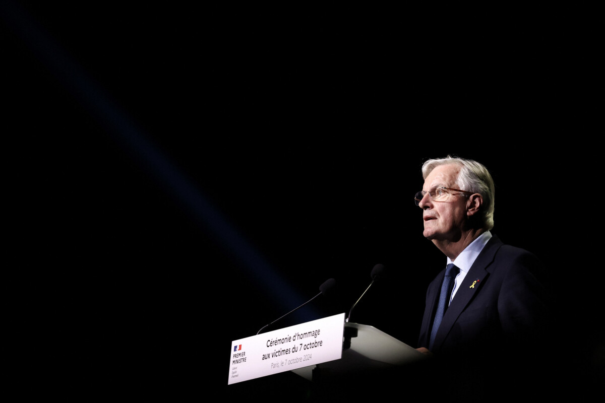 Photo : Le Premier ministre Michel Barnier a également pris la parole ...