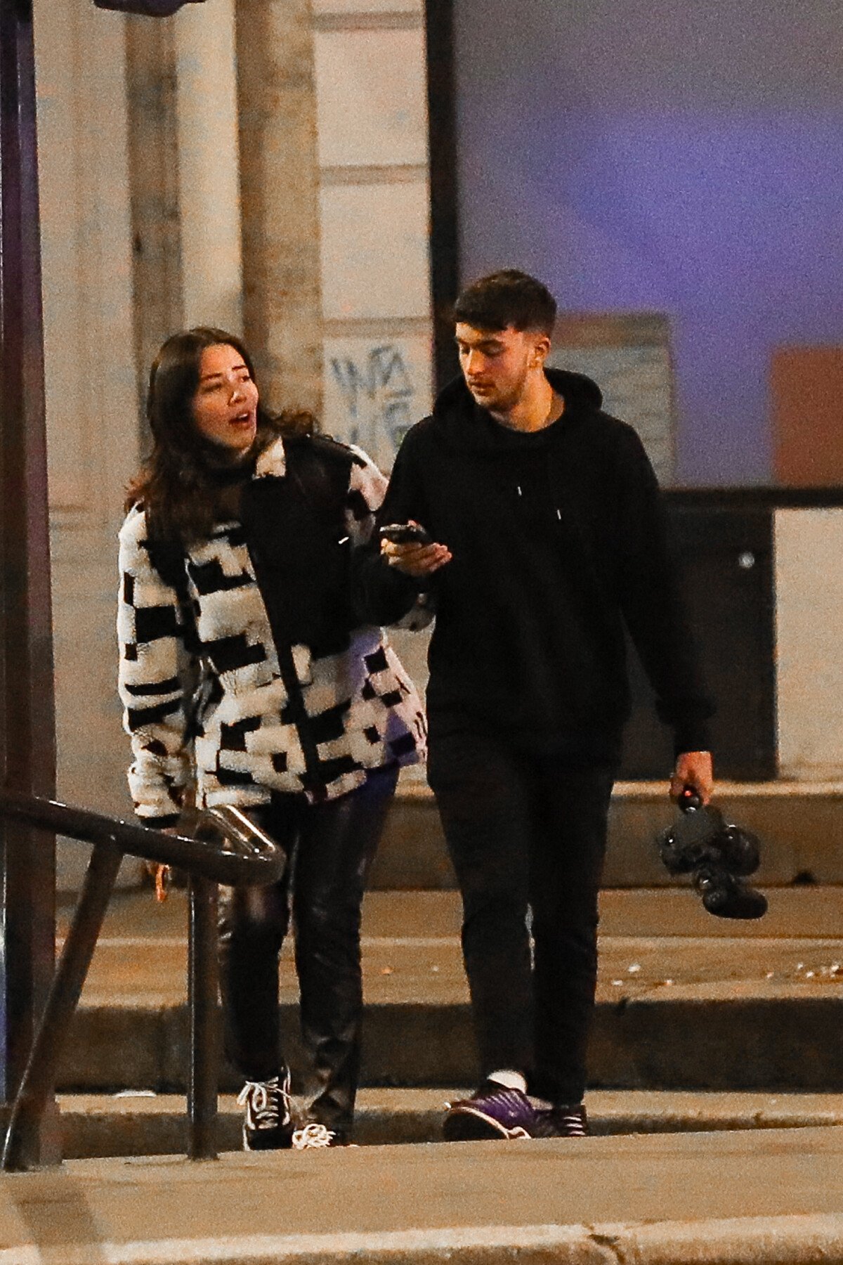 Photo : Exclusif - Le youtubeur Inoxtag et sa compagne Andrea Pedrero profitent d'une dernière ...