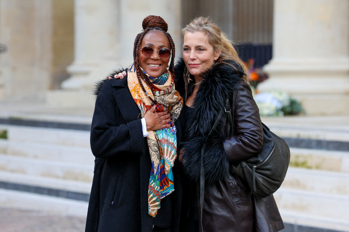 Photo : Mimi Félixine, Sophie Duez - Obsèques de Michel Blanc en l ...