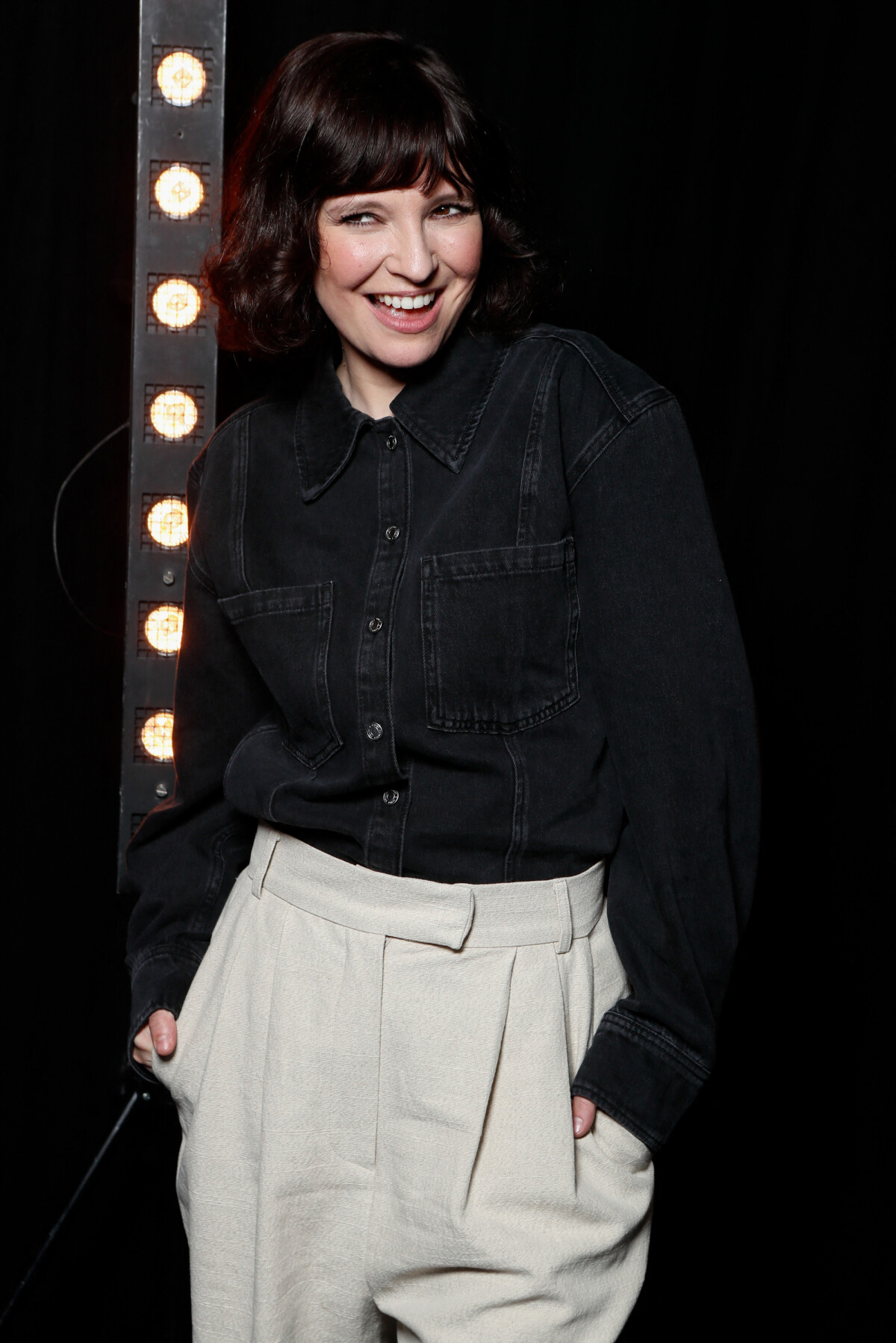 Photo : Exclusif - Anne Sila - Backstage de l'enregistrement de l'émission "Ce soir on chante ...
