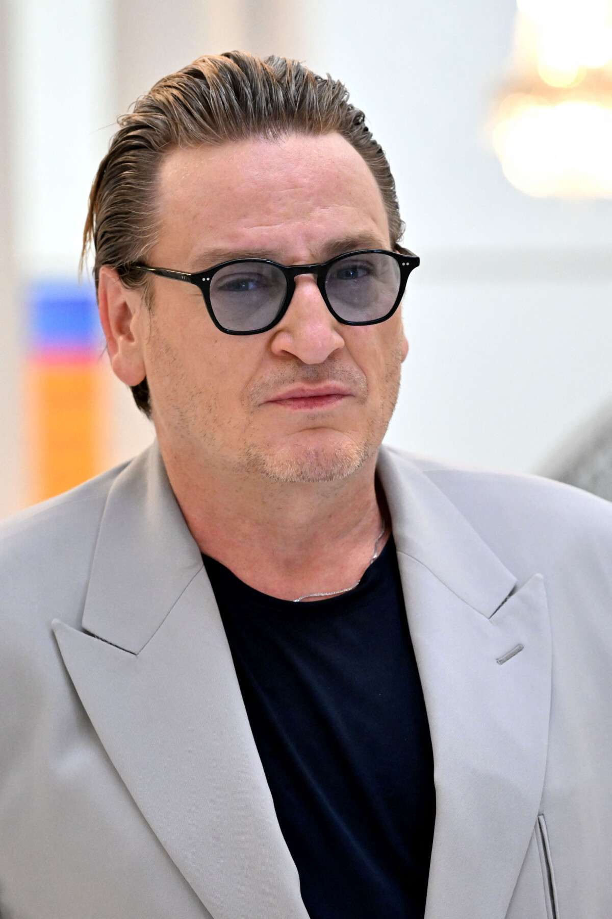 Photo : Benoît Magimel à l'hôtel Negresco à Nice, le 7 octobre 2023 ...