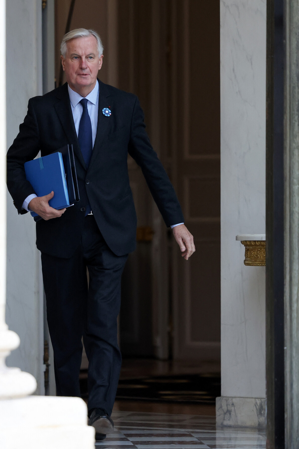 Photo : Le premier ministre, Michel Barnier à la sortie du conseil des ...