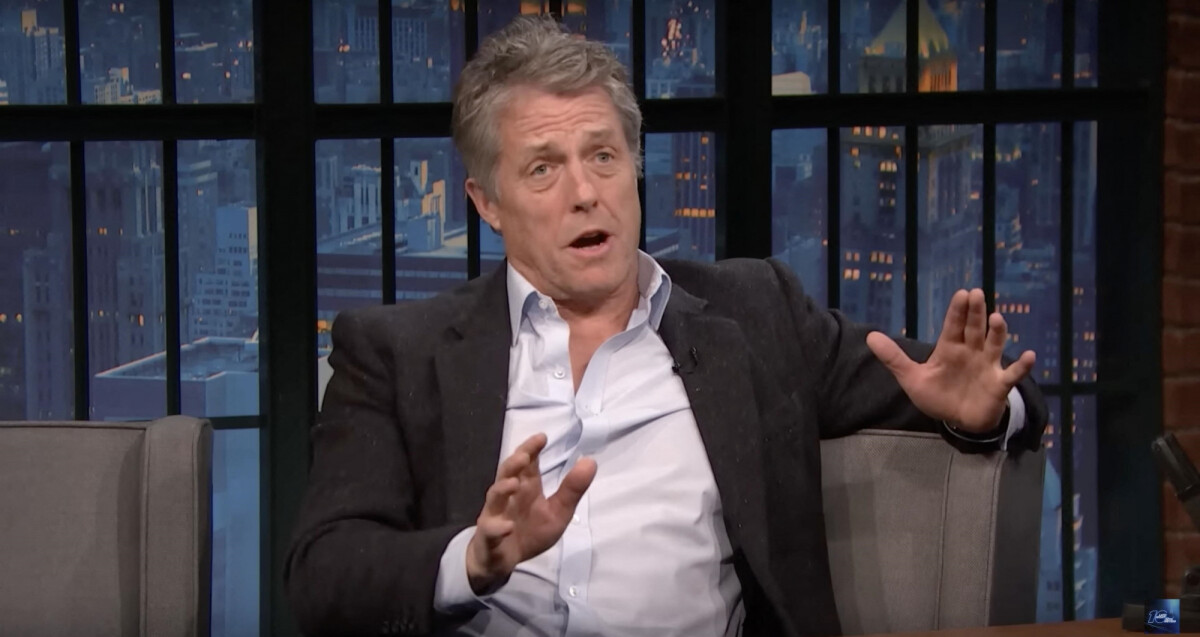 Photo : Hugh Grant invité au Late Night with Seth Meyers. - Purepeople