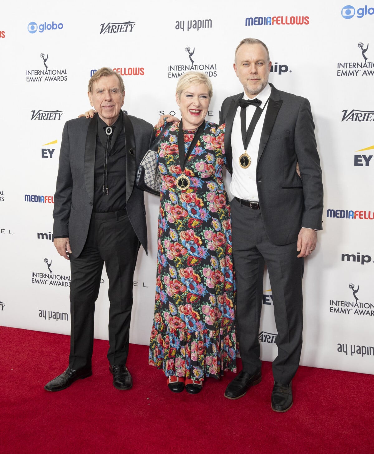 Photo : New York, USA : Timothy Spall, Sarah Phelps et Saul Dibb ...