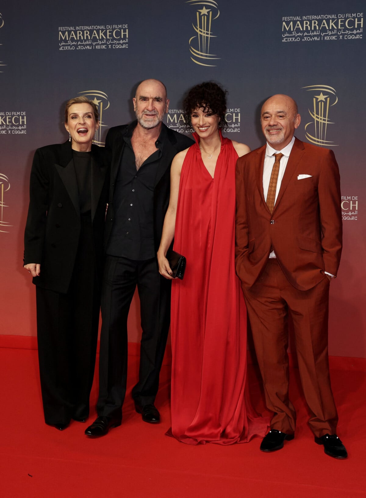 Photo : Melita Toscan du Plantier, Eric Cantona et sa femme Rachida ...