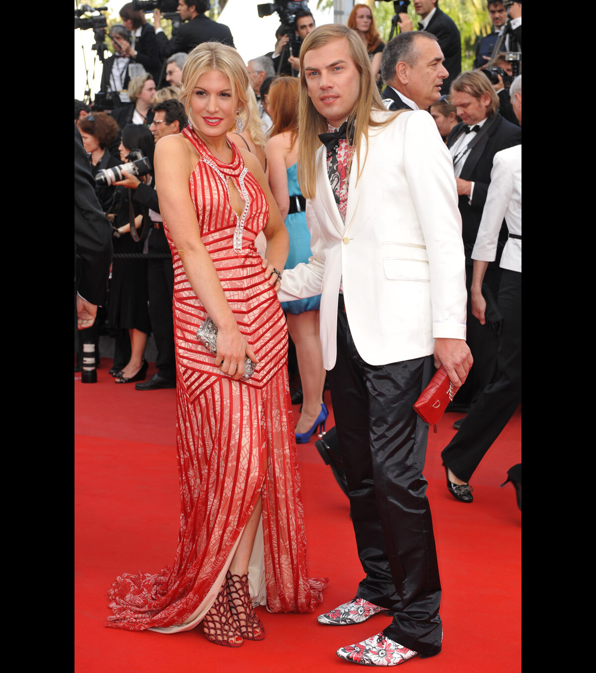 Photo : Christophe Guillarmé et une amie sur le tapis rouge pour l ...