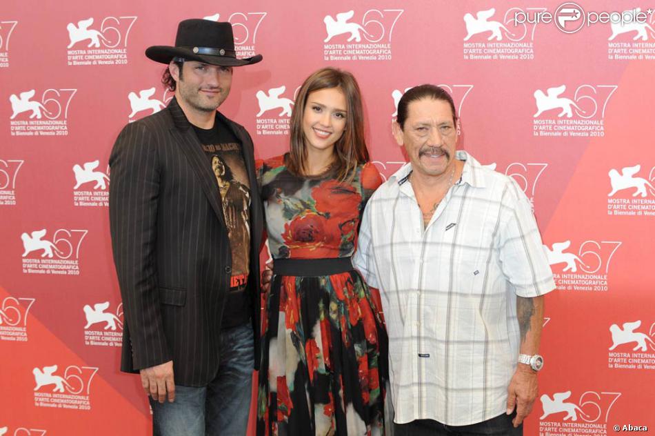 Robert Rodriguez, Jessica Alba et Danny Trejo, à l'occasion du ...