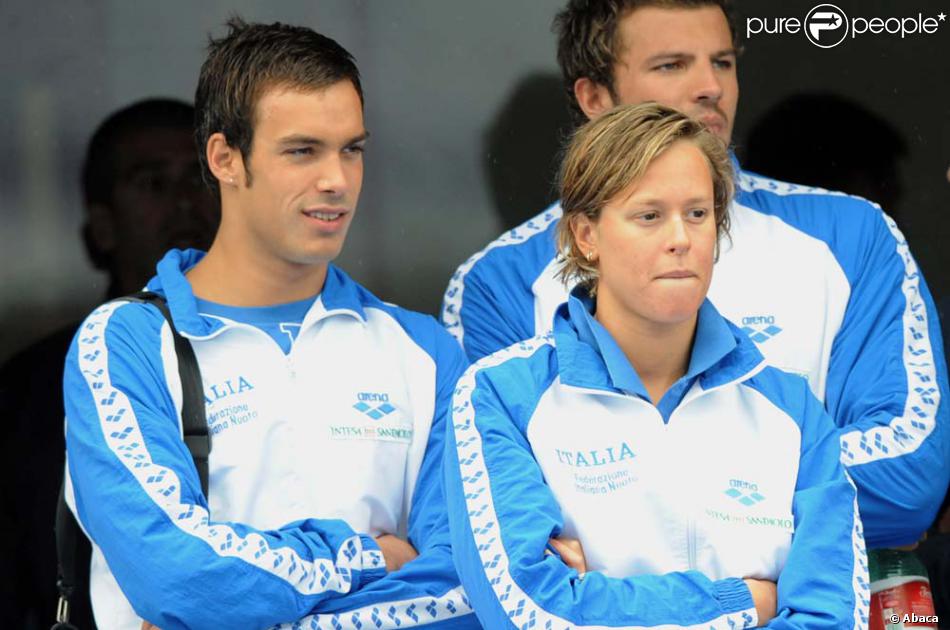Luca Marin et Federica Pellegrini, Rome, juin 2008 - Purepeople
