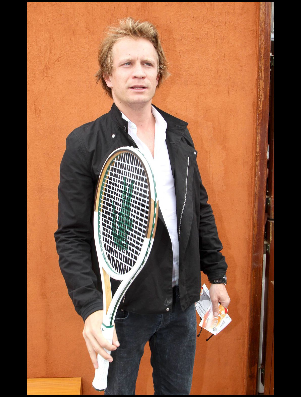 Photo : Jérémie Renier lors de la finale du tournoi de Roland-Garros ...
