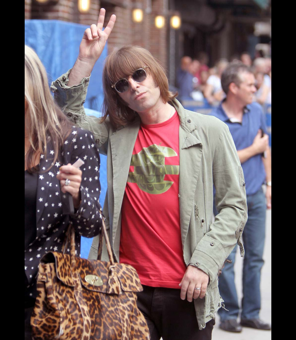 Photo : Liam Gallagher, Nicole Appleton et leur fils Gene à New York ...