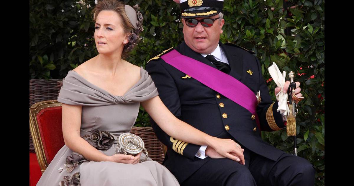 Le Prince Laurent De Belgique Et Son épouse La Princesse Claire Photo