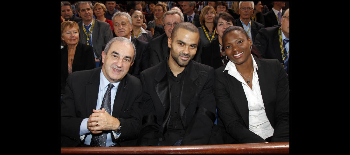 Photo : Jean Gachassin, Tony Parker et Muriel Heurtis le 13 novembre ...