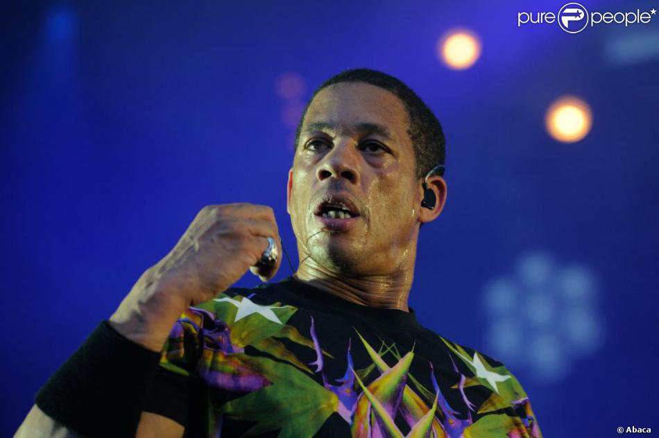 JoeyStarr en concert au Festival Solidays le 24 juin 2012 à Longchamp ...