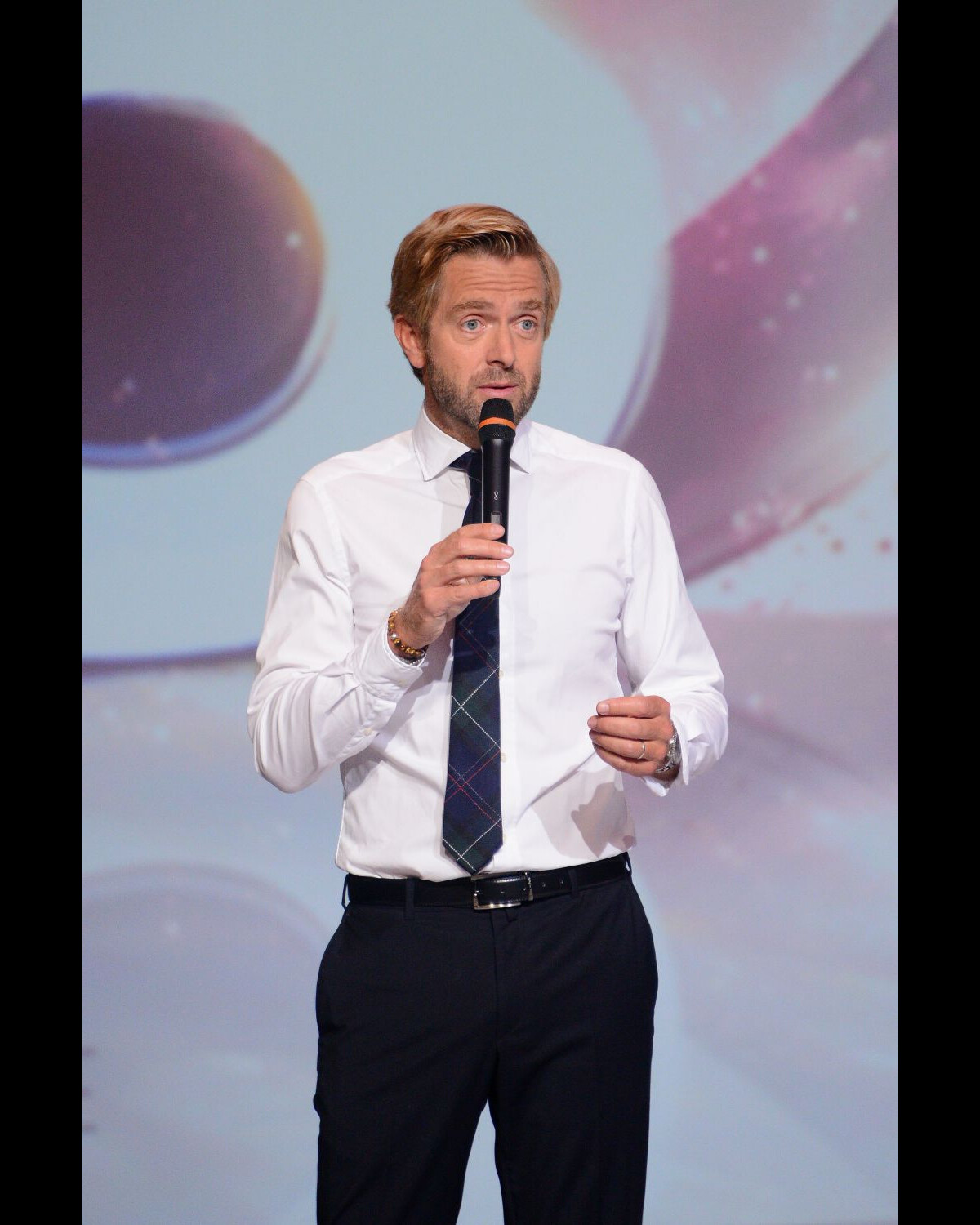 Photo : L'animateur Alexandre Delpérier à Paris, le 20 septembre 2012 ...