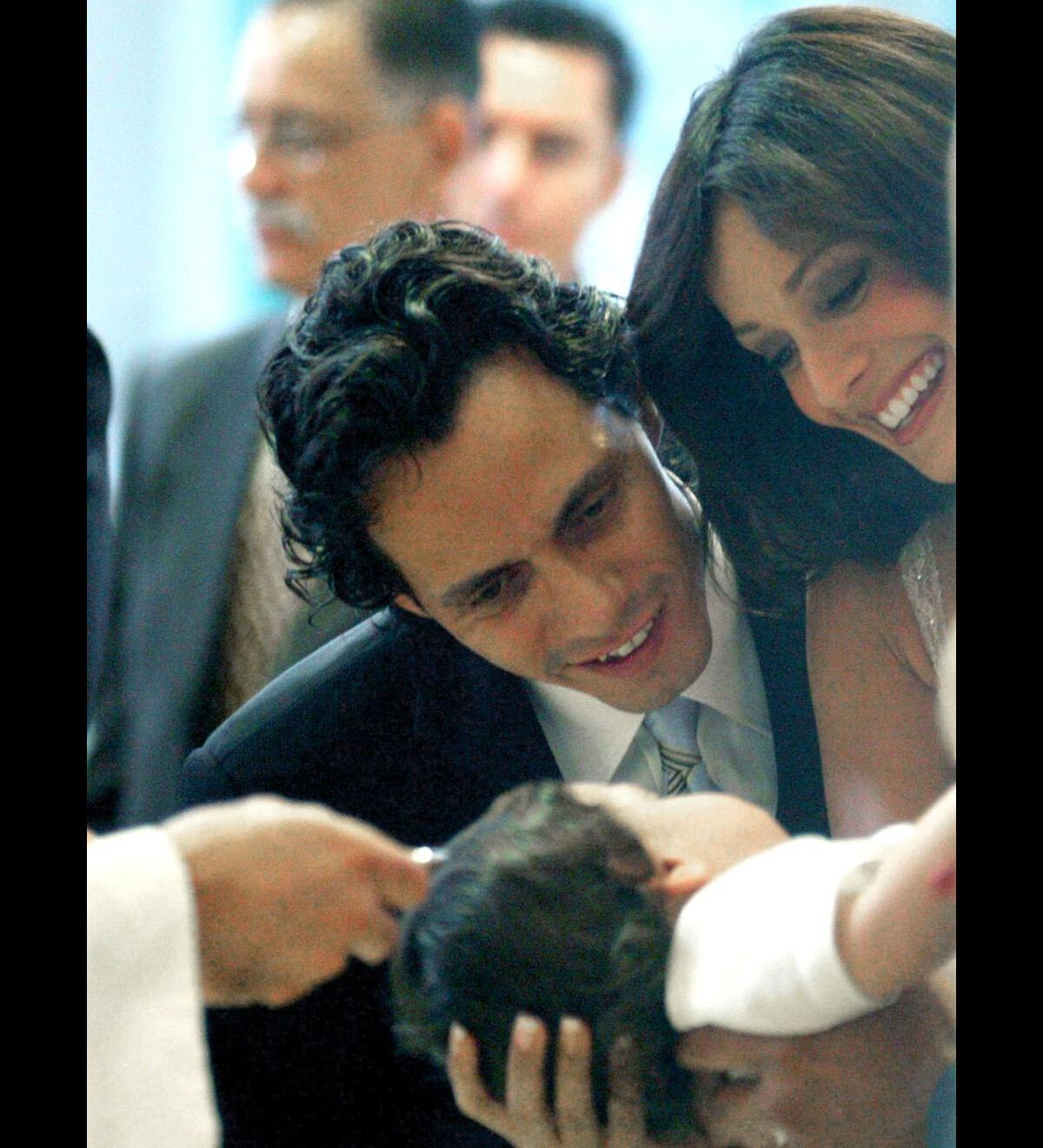 Photo : Marc Anthony et son ex-épouse Dayanara Torres lors du baptême ...
