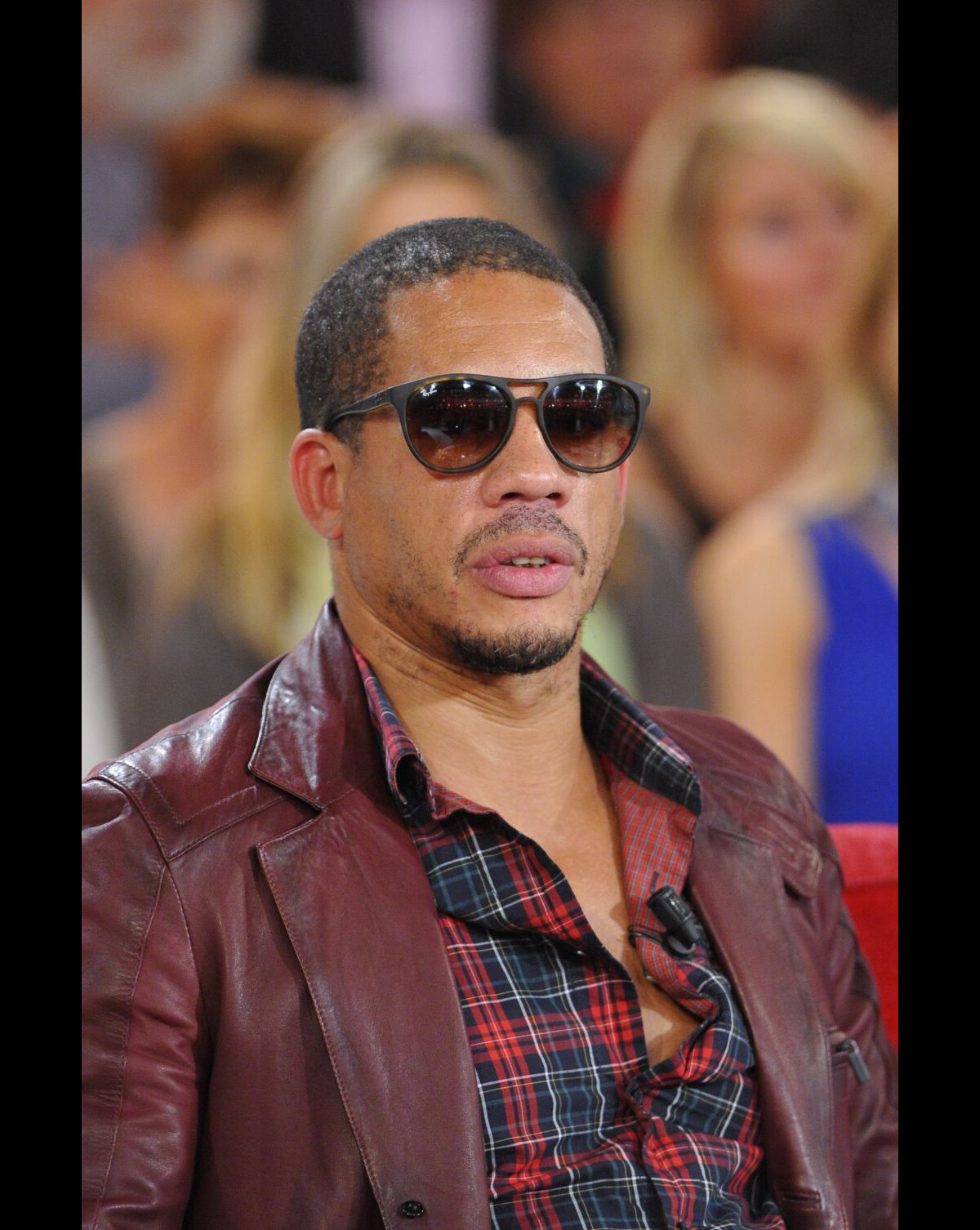 Photo : Le rappeur JoeyStarr durant l'enregistrement de Vivement ...