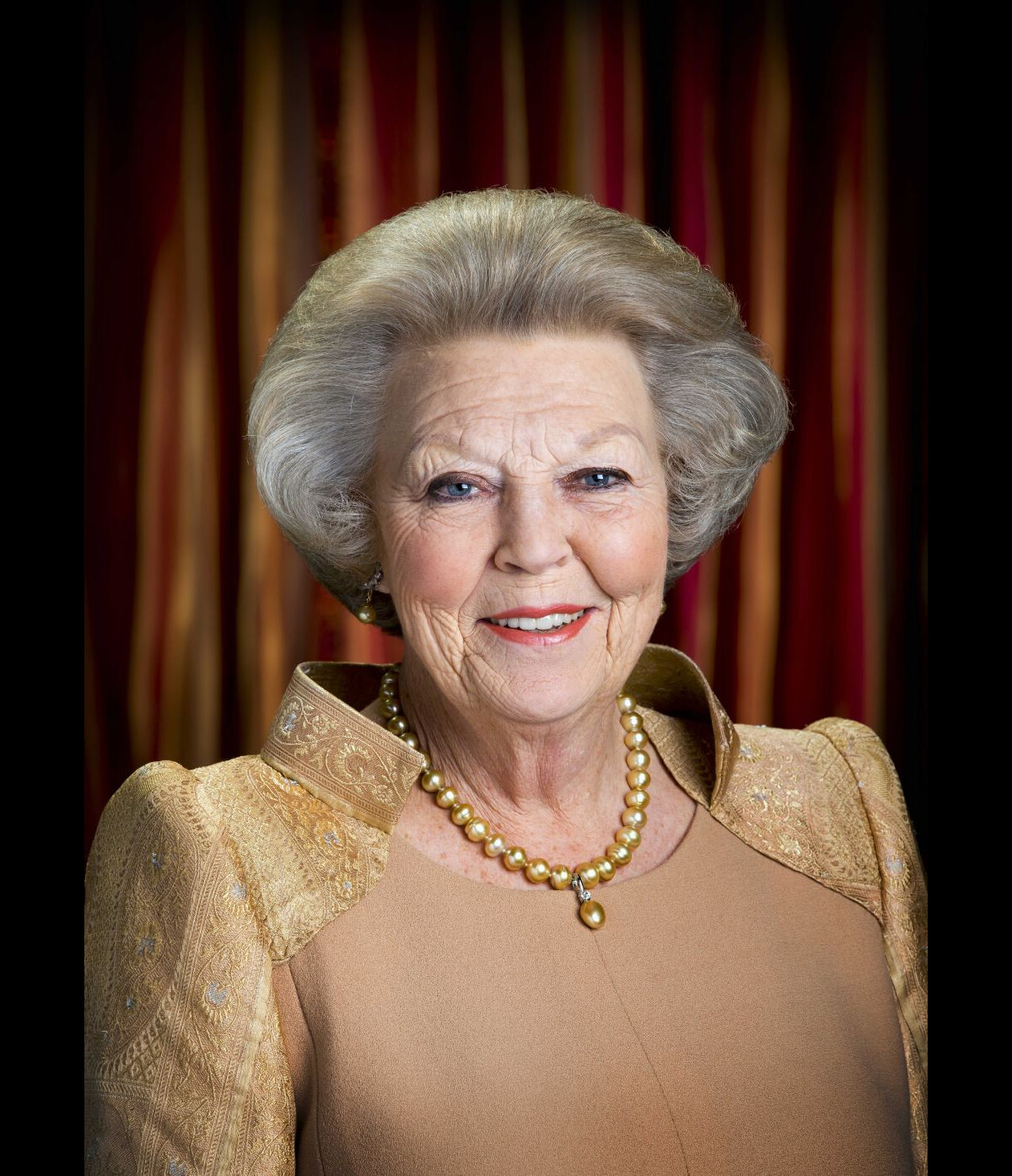 Photo : Portrait de la reine Beatrix des Pays-Bas pour son 75e ...