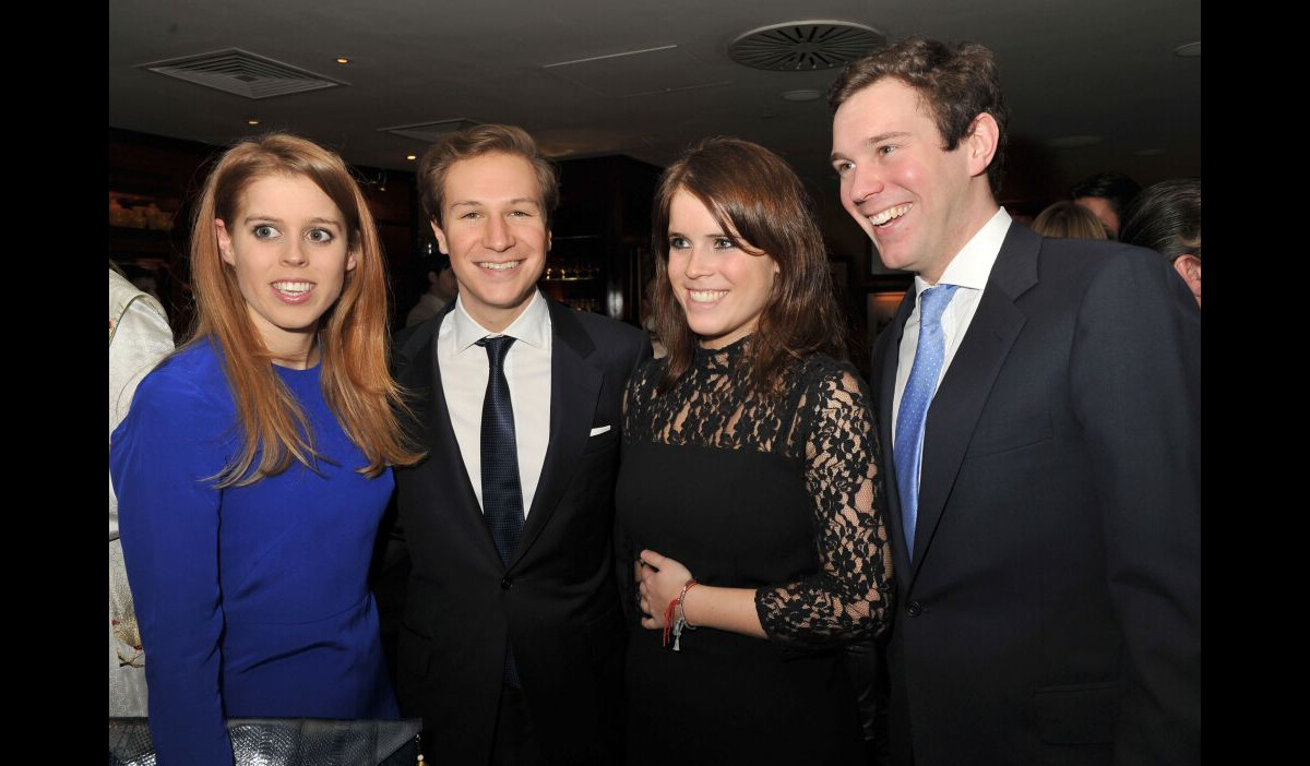 Photo : Beatrice d'York, Dave Clark, Eugenie d'York et Jack Brooksbank ...