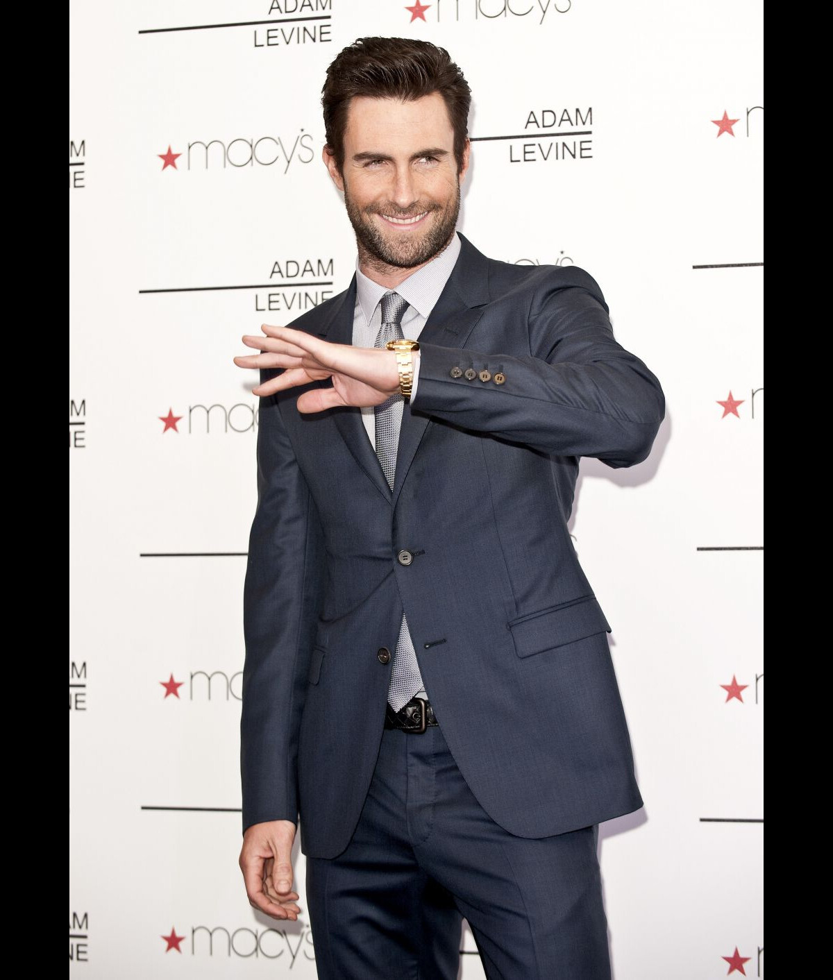 Photo : Adam Levine lors du lancement de son parfum le 7 février 2013 à ...