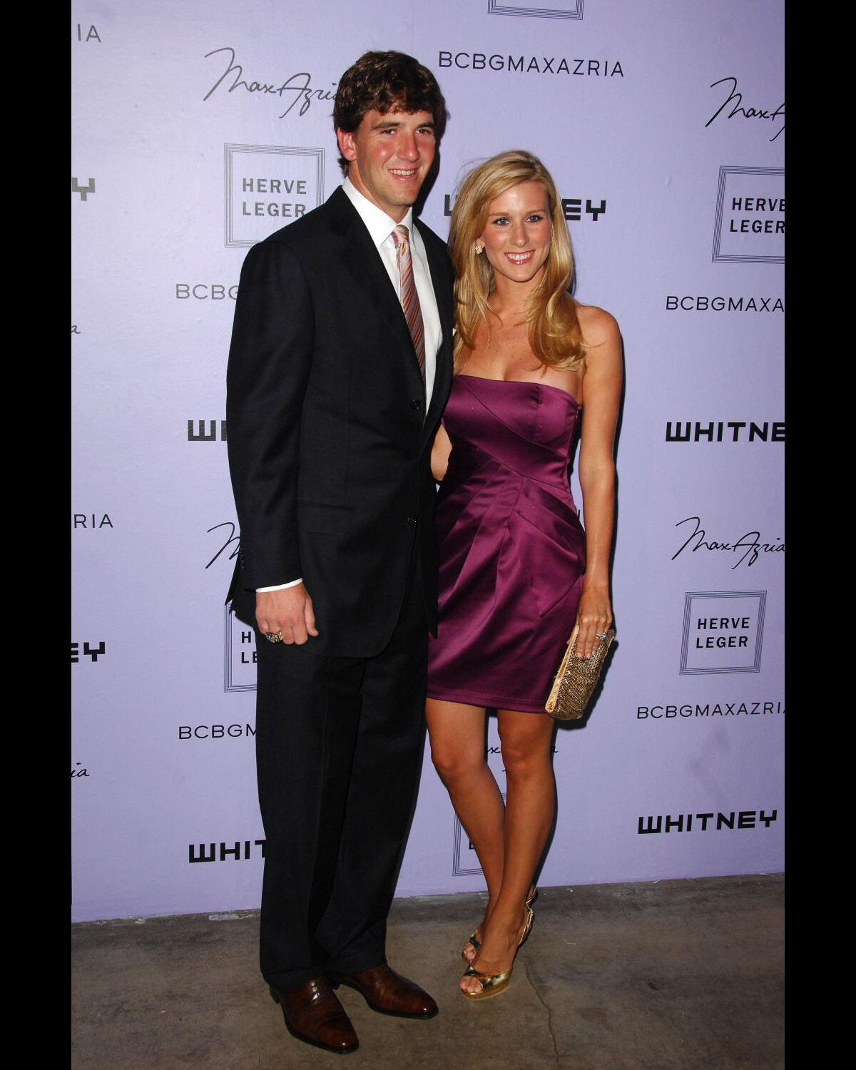 Photo : Eli Manning, quarterback des New York Giants, et sa femme Abby ...