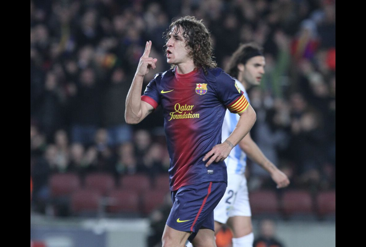 Photo : Carles Puyol au Camp Nou le 16 janvier 2013. - Purepeople