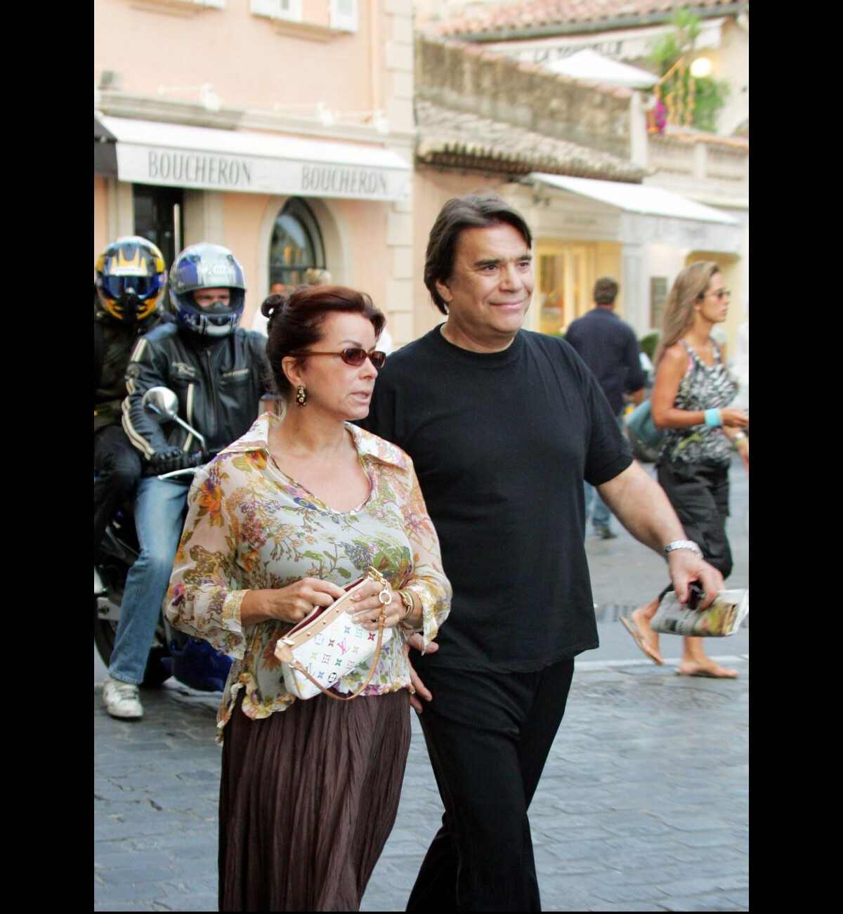 Photo : Bernard Tapie et sa femme Dominique à Saint-Tropez le 19 ...