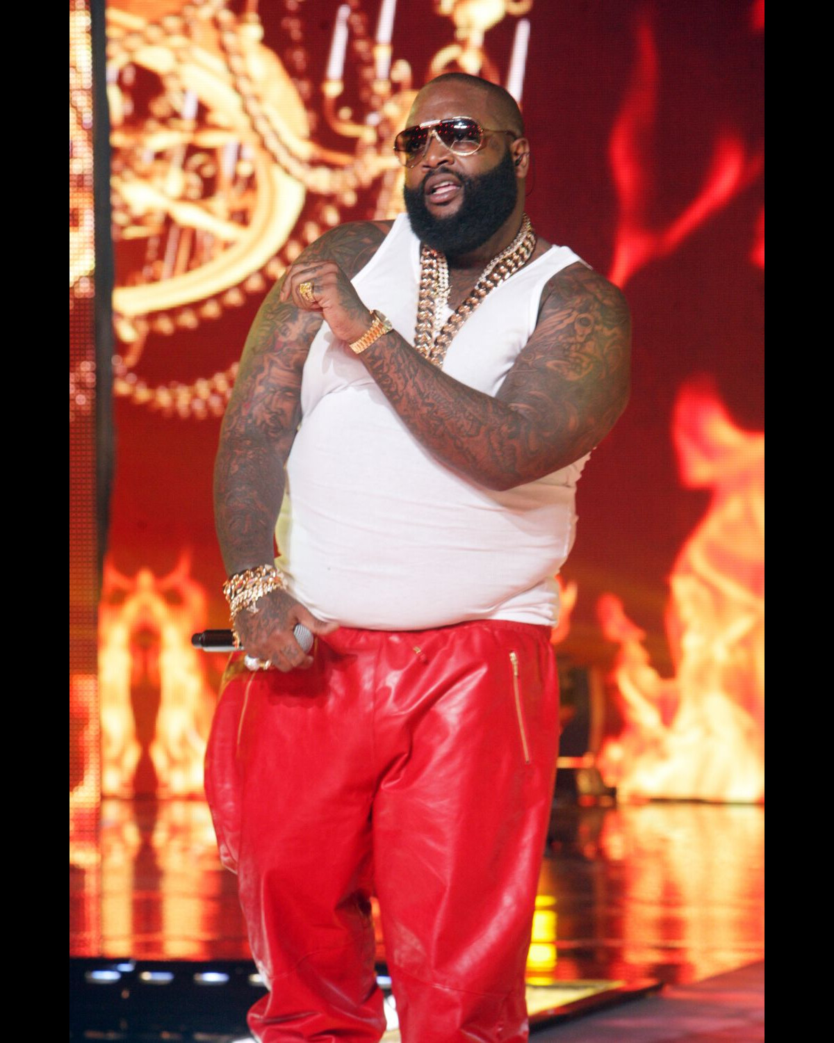 Photo : Rick Ross lors de la soirée RIP the Runway de BET à New York ...