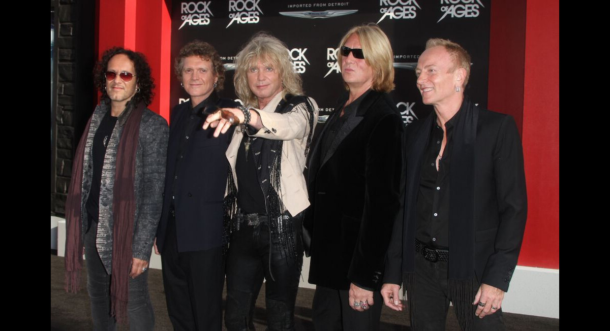Photo : Vivian Campbell et les membres de Def Leppard à Los Angeles le ...