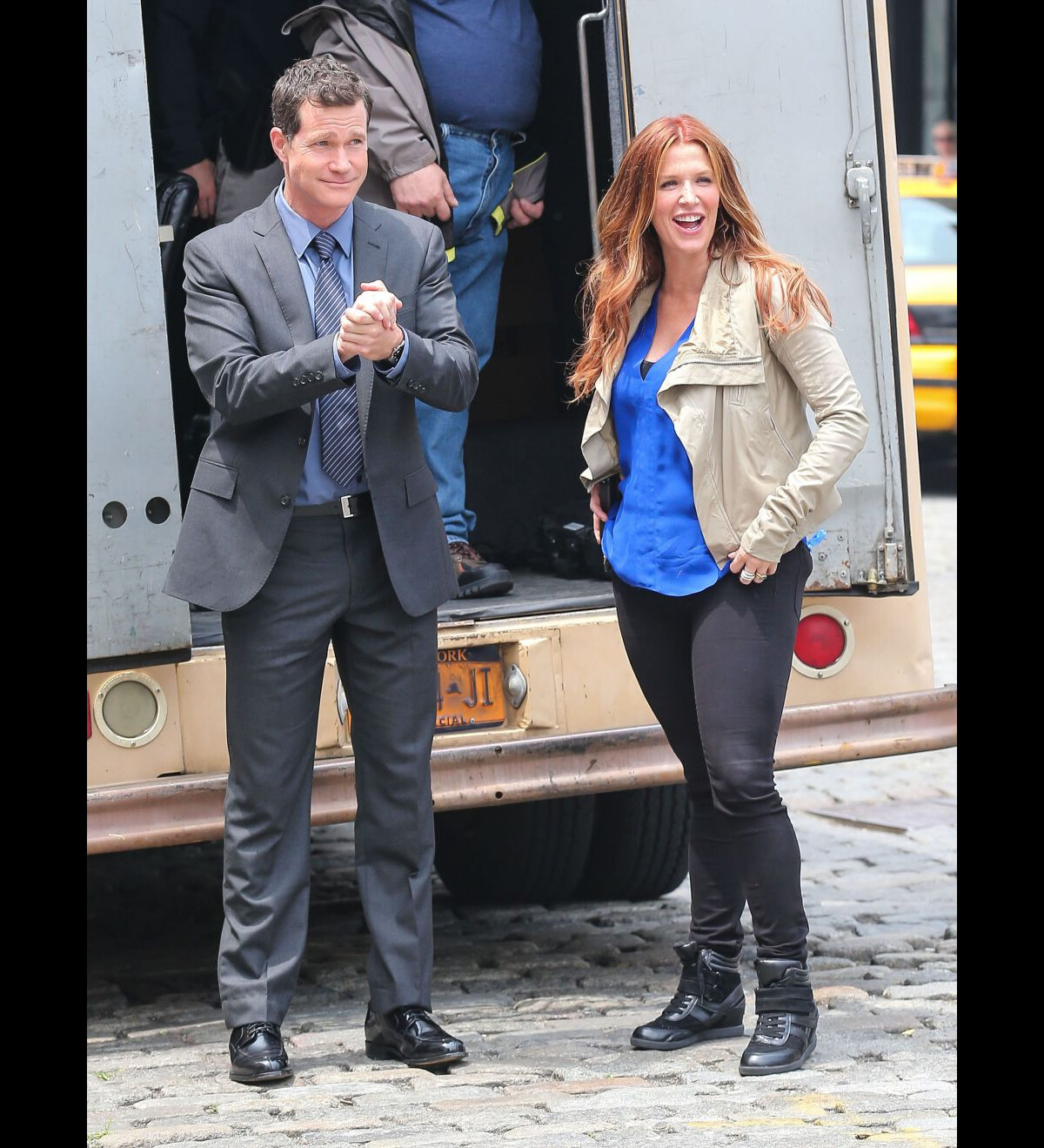 Photo : Dylan Walsh et Poppy Montgomery en mai 2013 à New York - Purepeople