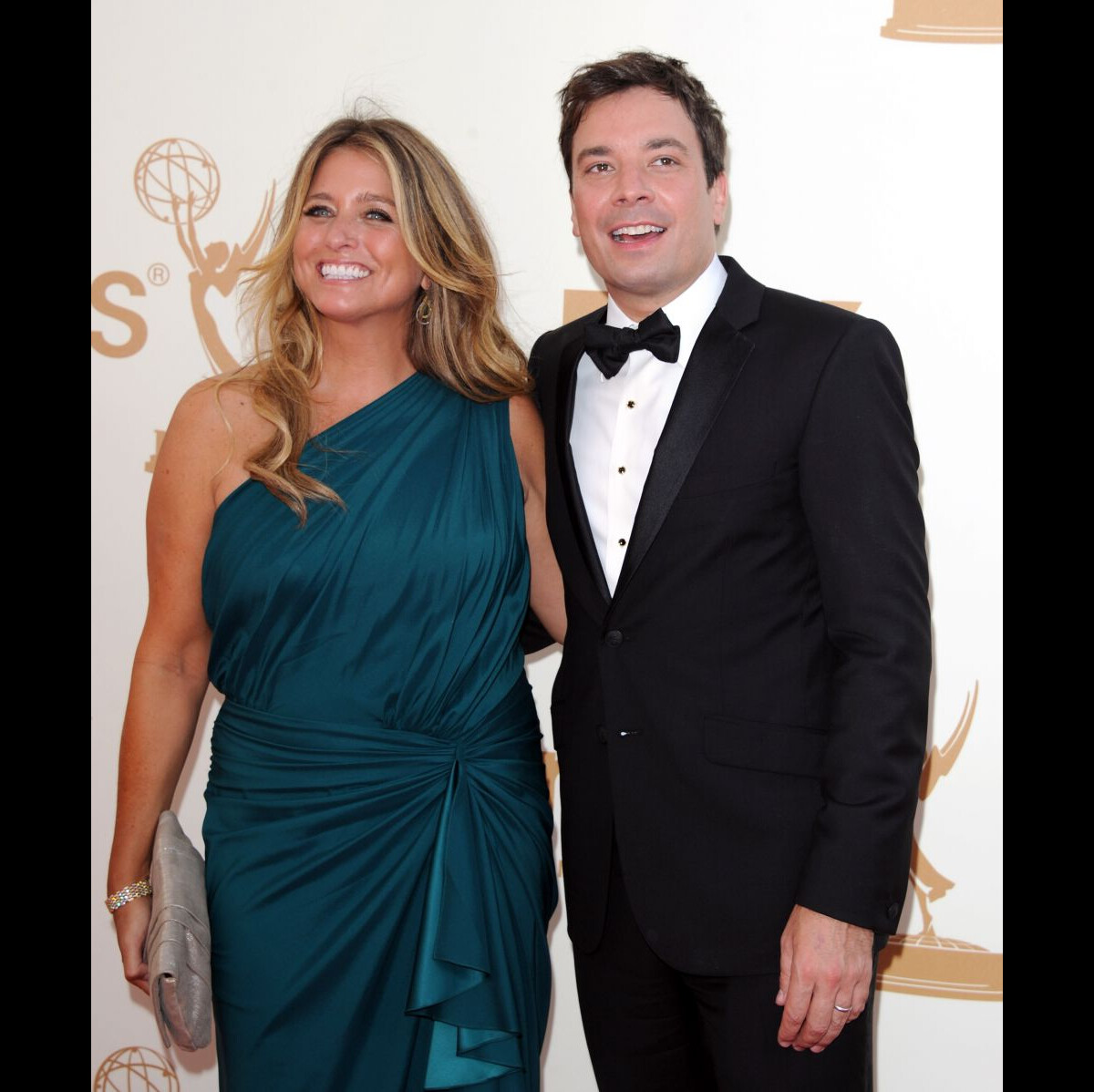 Photo : Nancy Juvonen et Jimmy Fallon lors des Emmy Awards à Los ...