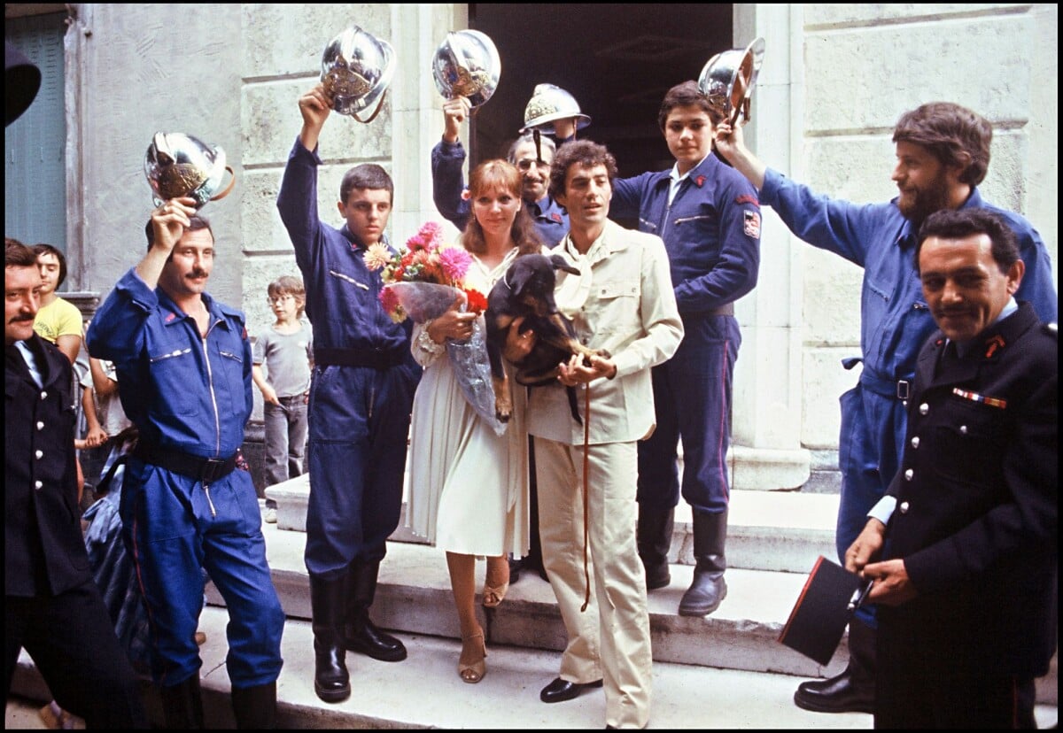 Photo : Anna Karina et Daniel Duval lors de leur mariage le 19 juillet ...