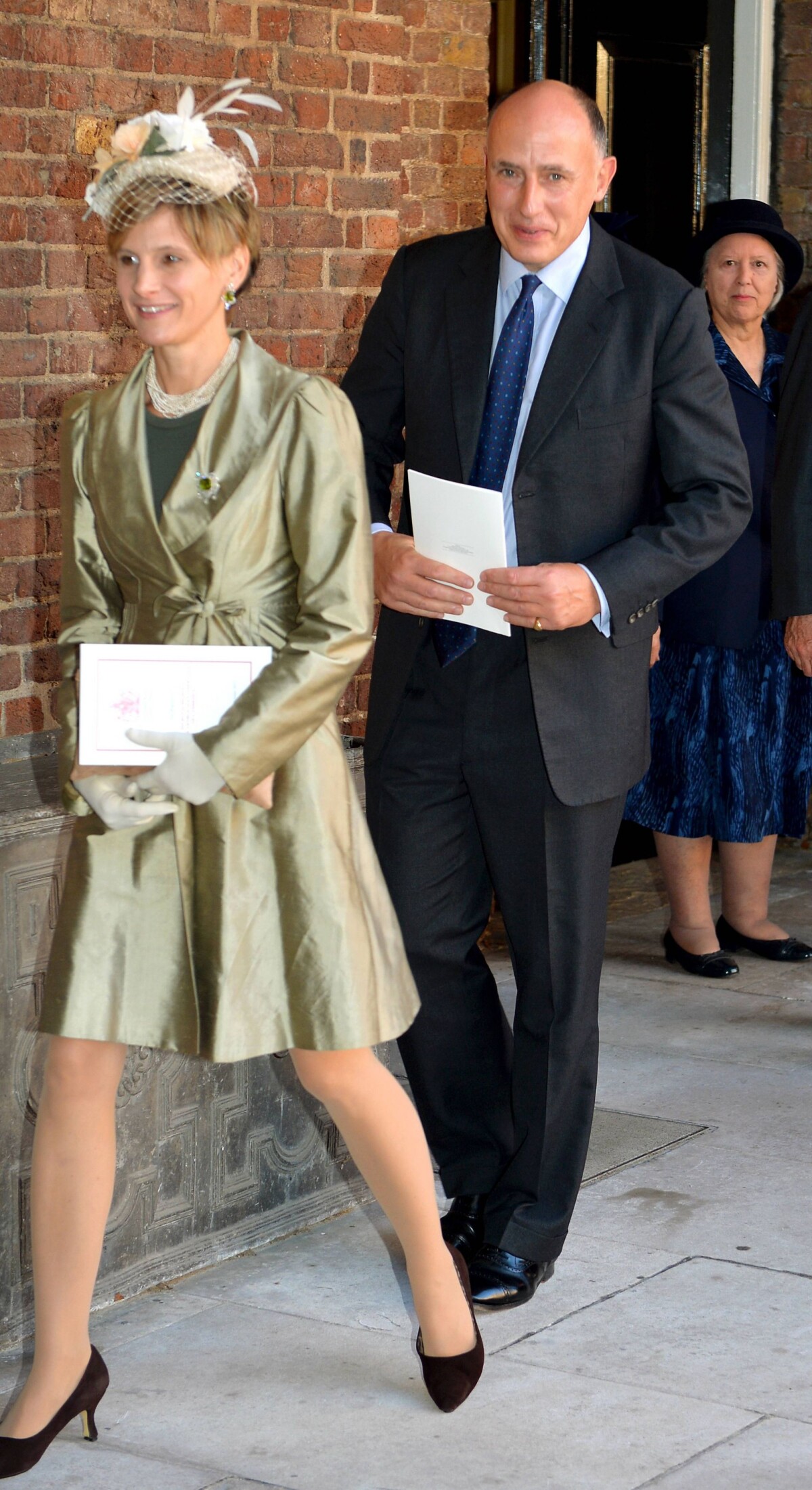 Photo : Jamie Lowther-Pinkerton (parrain) et sa femme au baptême du ...
