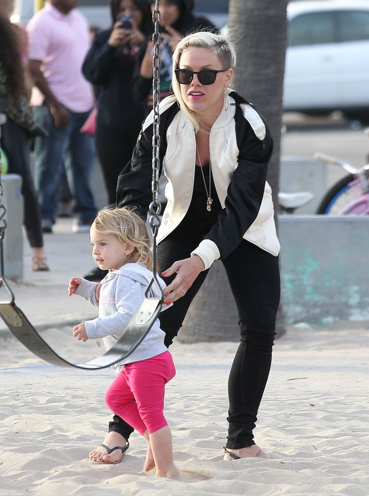 Photo : La chanteuse Pink, son mari Carey Hart et leur fille Willow s ...