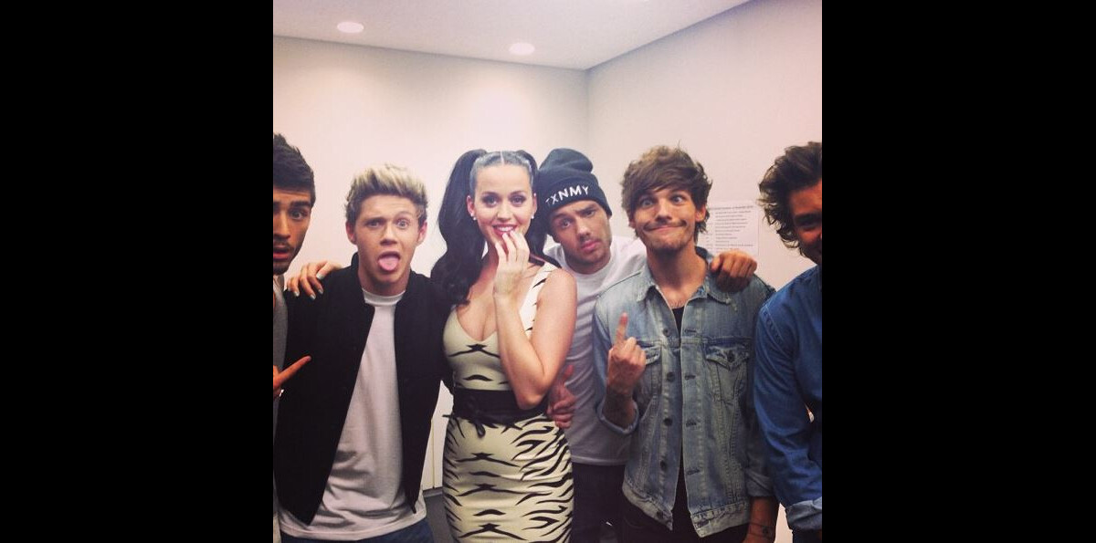 Photo : Les membres de One Direction et Katy Perry prennent la pose à ...