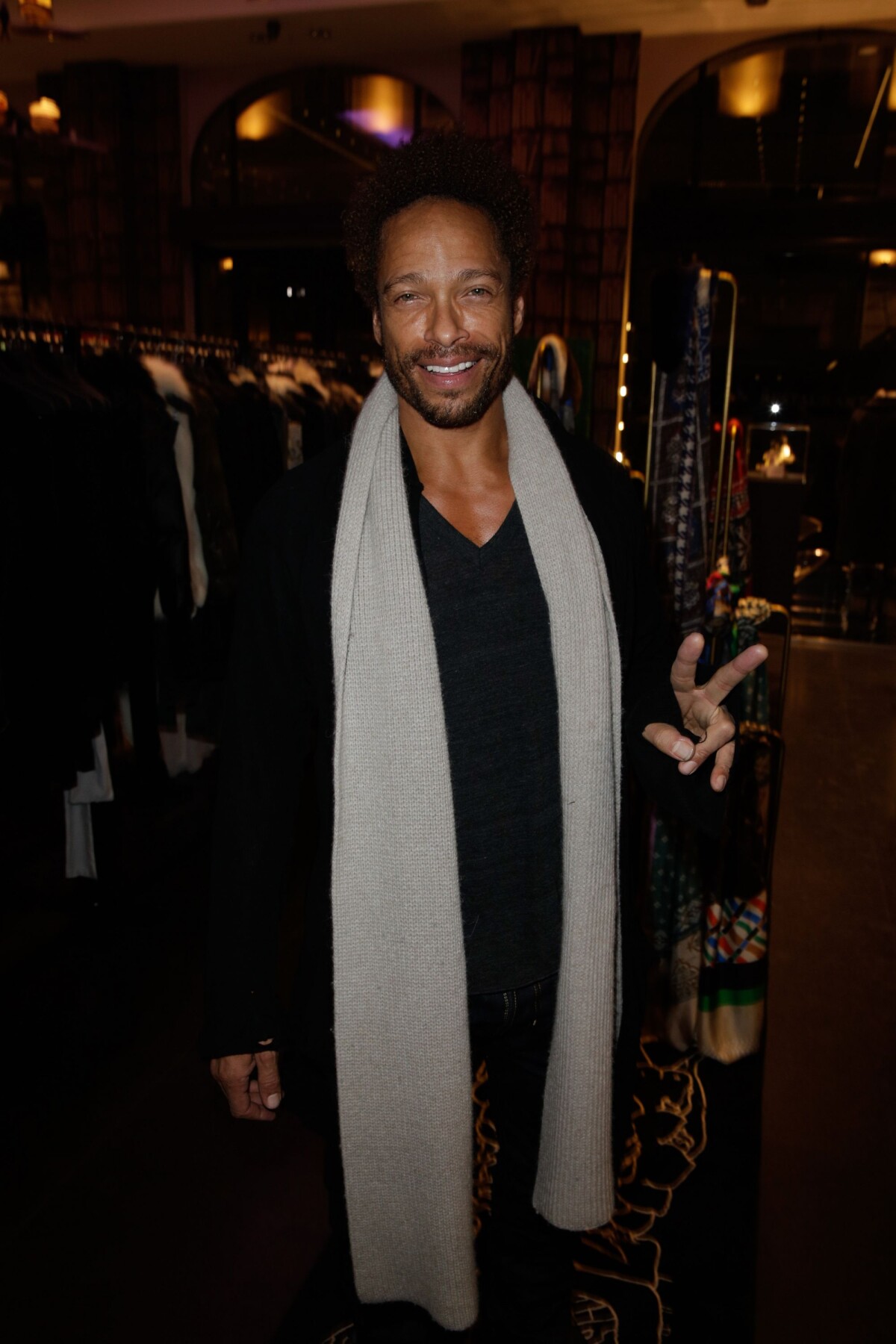 Photo : Gary Dourdan lors du lancement des illuminations du Faubourg ...