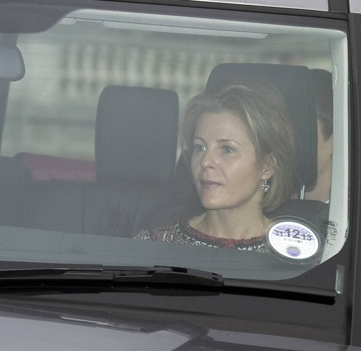 Photo : Serena Linley arrivant à Buckingham Palace le 18 décembre 2013 ...