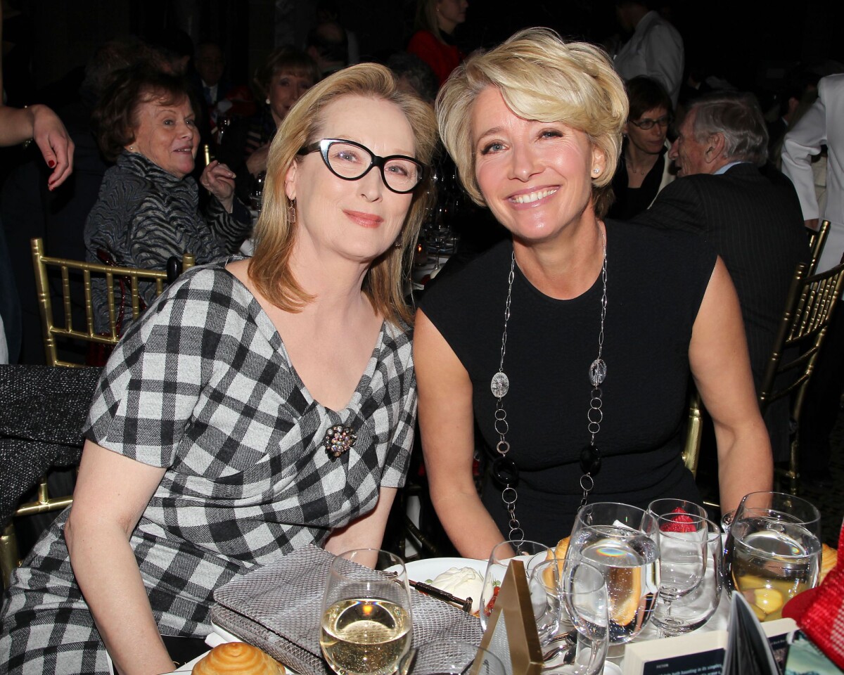 Photo : Meryl Streep et Emma Thompson au dîner lors des National Board ...