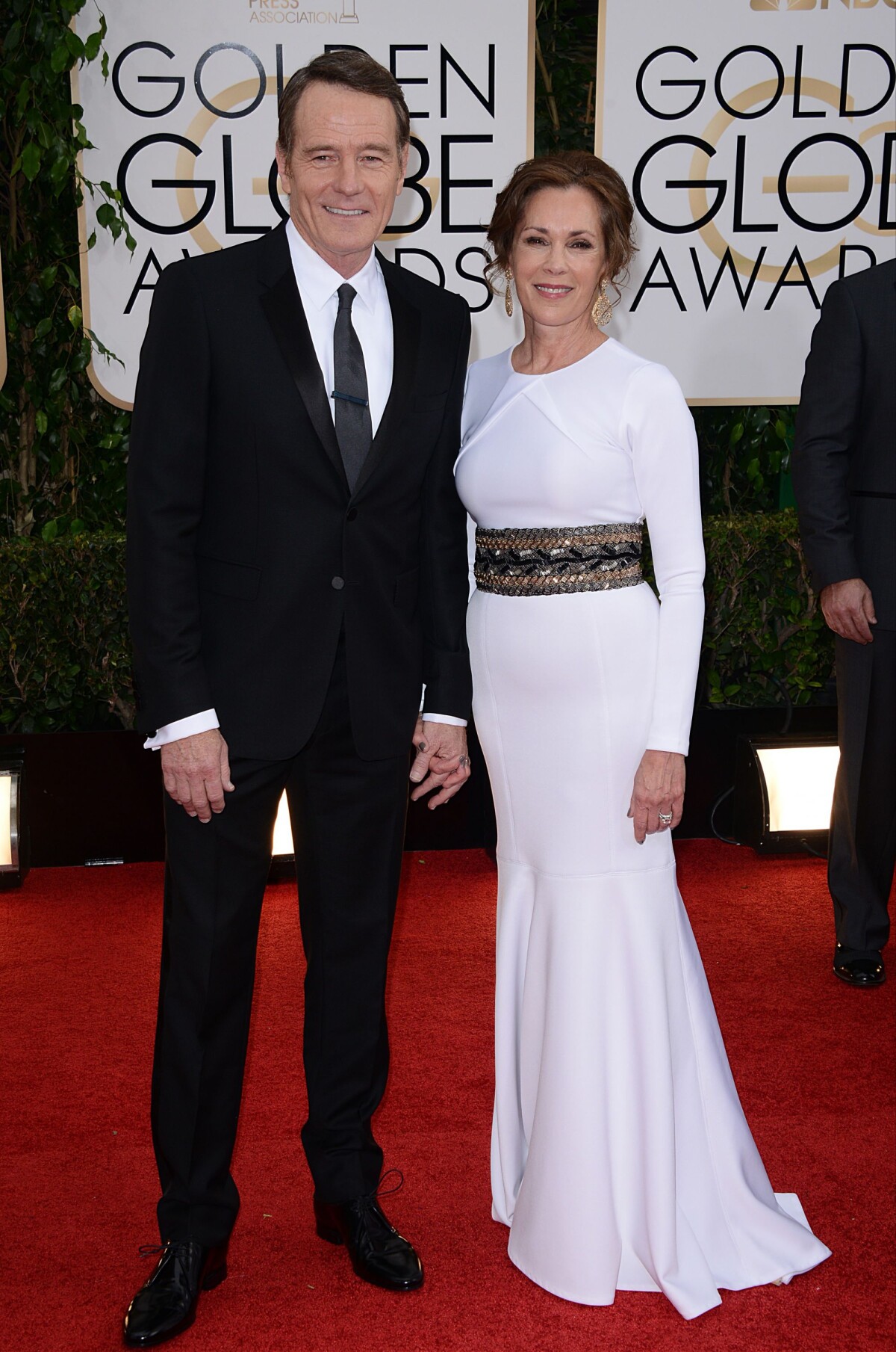 Photo : Bryan Cranston et Robin Dearden lors des Golden Globe Awards au ...
