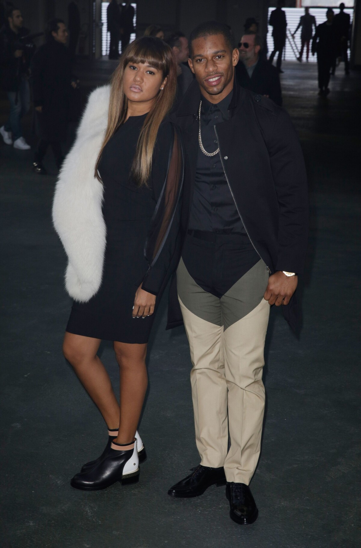 Photo : Elaina Watley et Victor Cruz arrivent à la Halle Freyssinet ...