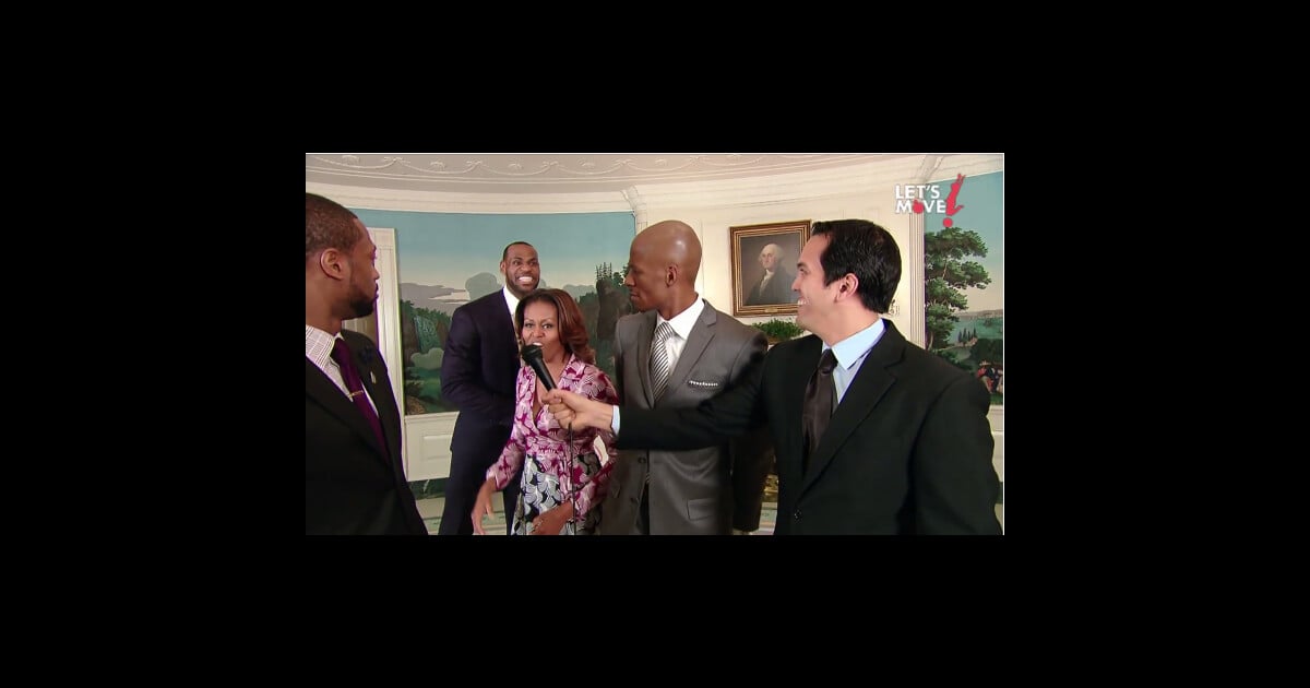 Michelle Obama : Son dunk rageur, Lebron James et les stars du Heat ...